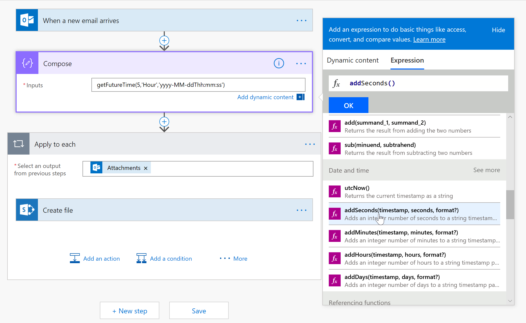 Data Operations – Compose: Format Date and Time
