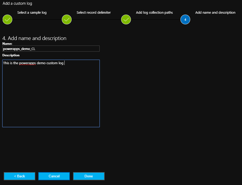 Get your custom logs from a Power App into Azure Log Analytics