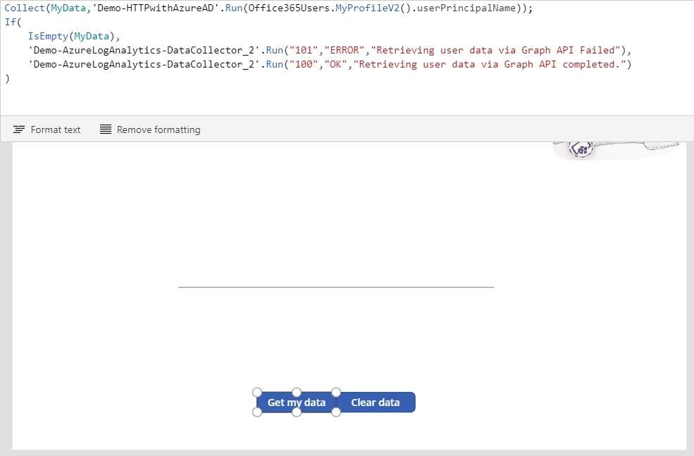 Get your custom logs from a Power App into Azure Log Analytics